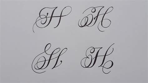 Capital H In Cursive
