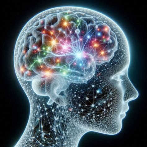 Neural Network Hologram Visualizing Brain Neurons Stock Illustration Illustration Of Neural