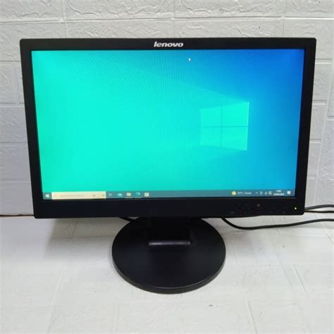 Jual Monitor Led Lenovo 18 Inchi Led Lenovo D186wa Normal Dan Good