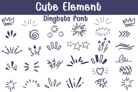 Cute Element Font Fonts Free Downloads