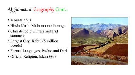 Presentation About Afghanistan Pptx