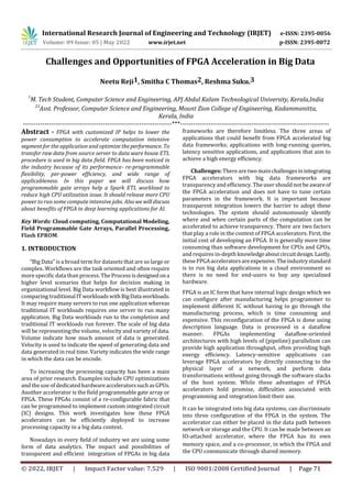 Challenges And Opportunities Of FPGA Acceleration In Big Data PDF