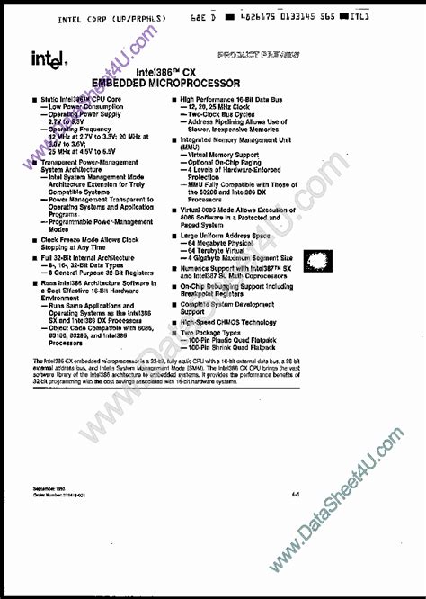 Ku80386cx 392922 Pdf Datasheet Download Ic On Line