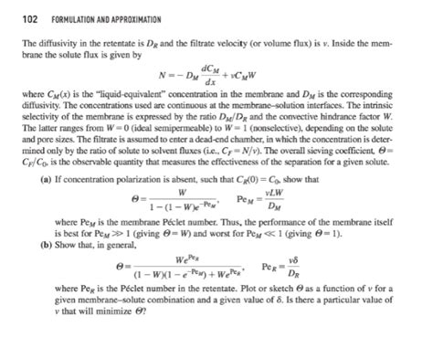 Solved 3 7 Sieving Coefficient In Ultrafiltration