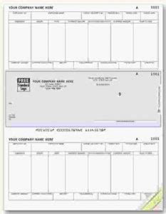 Check Stub Template Template Business PSD Excel Word PDF
