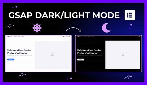 Toggle Between Light Dark Mode In Elementor Using GSAP Uriel Soto