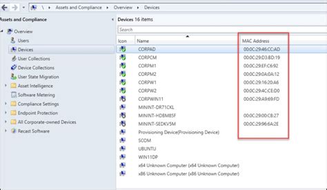 Sccm Mac Address Query Find Device Name With Mac Address