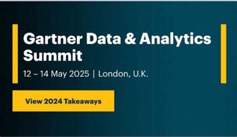 Gartner Data And Analytics Summit London 2025