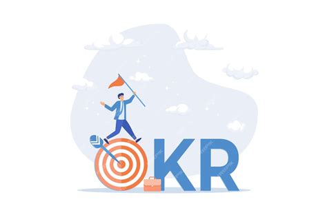 Premium Vector Okr Framework To Measure Success And Improvement Goal Setting Define Measurable