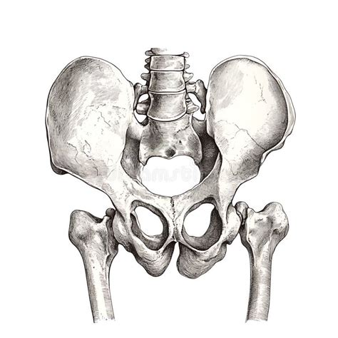 Detailed Anatomical Illustration Of The Human Pelvis And Hip Bones