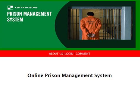 Github Susan56789prison System Online Prison Management System