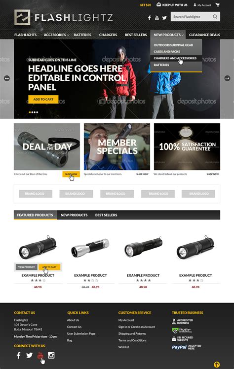 Bigcommerce Custom Store Design Lone Star Templates
