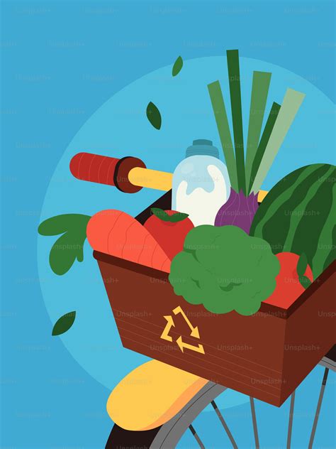 다양한 종류의 야채로 가득 찬 손수레 벡터 Unsplash의 자연의 이미지