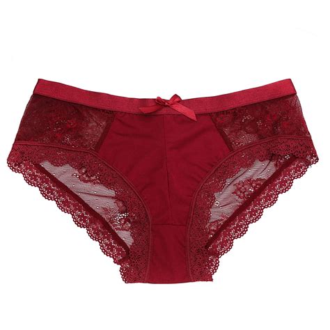 Sehao High Rise Underwear Women Women Sexy Lace Panties Women Bow