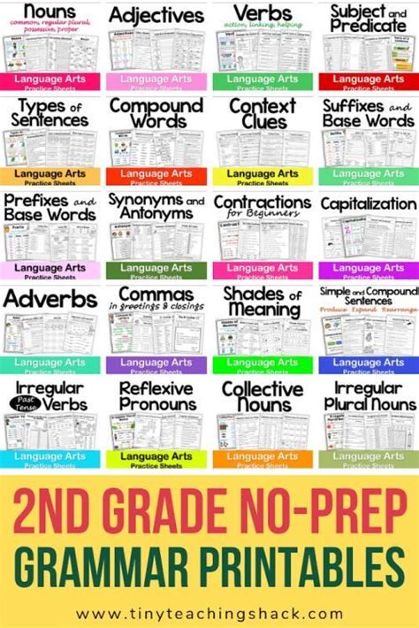 2nd Grade Language Arts Worksheets Artofit