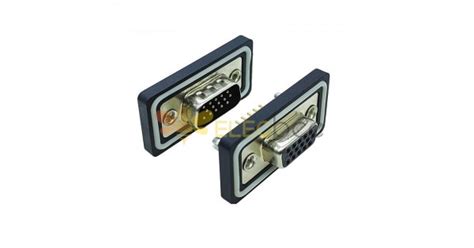 Elecbee D Sub 15pin Connector Straight Male Female Through Hole Serial Port 15pin Waterproof 3