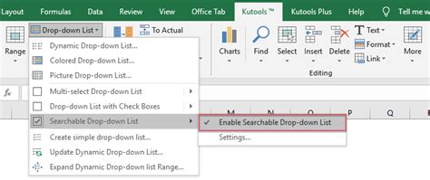 Quickly Create Searchable Or Autocomplete Drop Down List In Excel