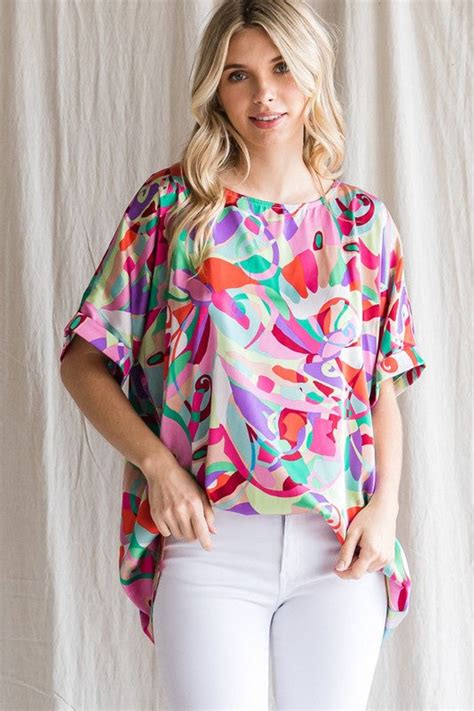 Alicia Satin Blouse Shopperboard