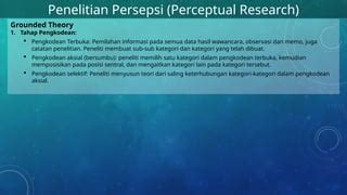 Methode Kualitatif Dalam Kerangka Penelitian Pptx