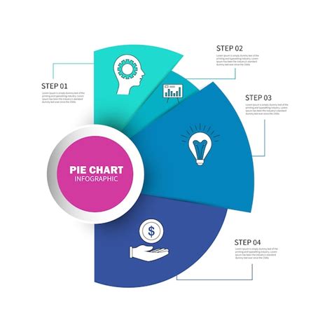 Premium Vector Pie Chart Business Infographics With 4 Step