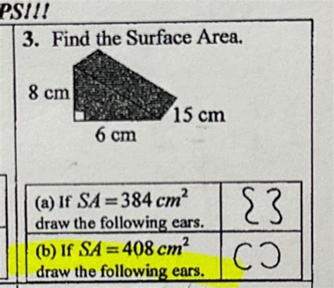 Solved 3 Find The Surface Area Chegg Com