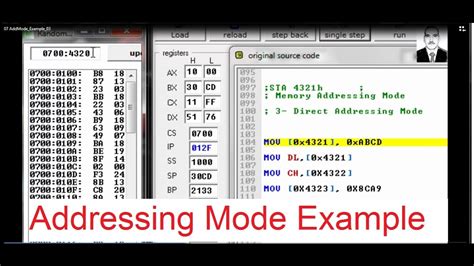 Microprocessor 8085 8086 Addressing Mode Examples 07 Youtube