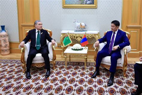 Монгол Улсын Ерөнхийлөгч У Хүрэлсүх Туркменийн ард түмний үндэсний удирдагч Туркменистаны Халк