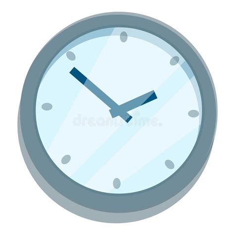Round Clock Face Showing Time Passing Stock Illustration Illustration