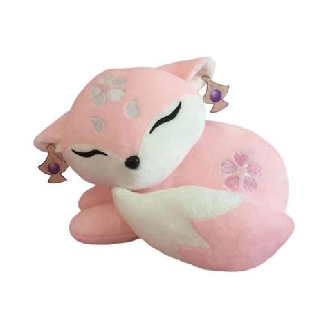 Anime Genshin Impact Yae Miko Pink Cosplay Plush Doll Toy 20cm Game