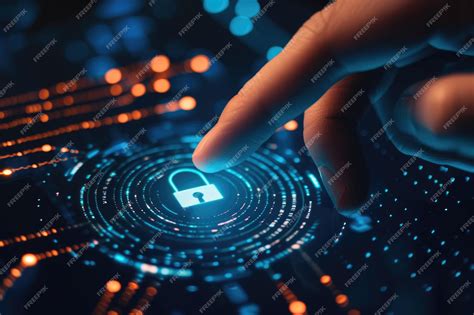 Premium Ai Image Personal Data Protection Digital Fingerprint Trace A