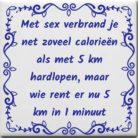 Wijsheden Tegeltje Met Spreuk Over Sex Met Sex Verbrand Je