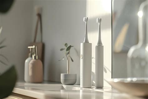 Connected Smart Electric Toothbrush Premium Ai Generated Image