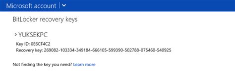 Windows 8 1 Bitlocker Disk Şifreleme Anahtarının Microsoft Hesabından Görüntülenmesi