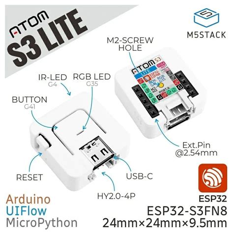 Atoms3 Lite M5stack C124 M5stack製｜電子部品・半導体通販のマルツ