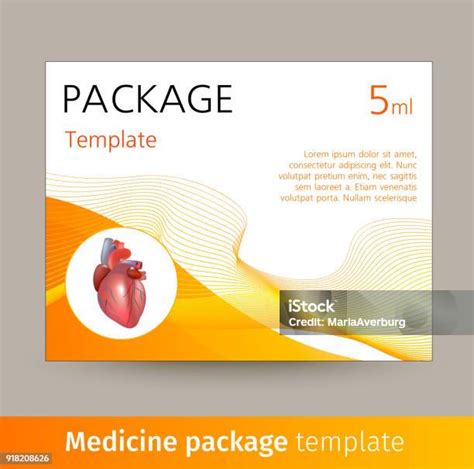 현실적인 인간 장기 심장 의학 패키지 템플릿 디자인 건강관리와 의술에 대한 스톡 벡터 아트 및 기타 이미지 건강관리와 의술 메이크업 화장품 반란 Istock