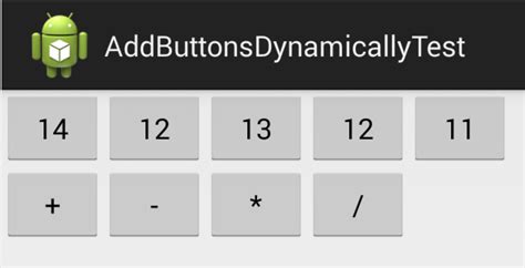 Android Dynamic Button Same Arithmatic Operator Displayed Again And
