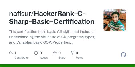github nafisur hackerrank c sharp basic certification this certification tests basic c