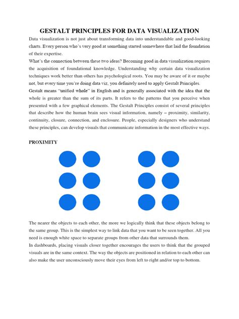 Gestalt Principles For Data Visualization Pdf Cognition Cognitive