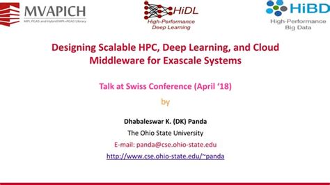 Designing Scalable Hpc Deep Learning And Cloud Middleware For Exascale Systems Pdf