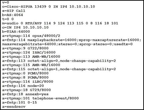 which sdp parameter causes this issue exam4training
