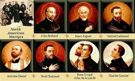 The North American Martyrs Aka Candian Martyrs Were Eight Jesuit