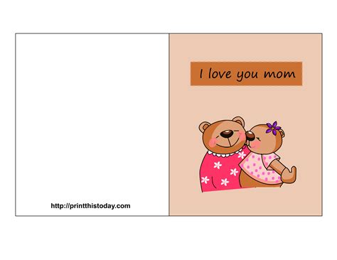 Happy Mothers Day Printable Card