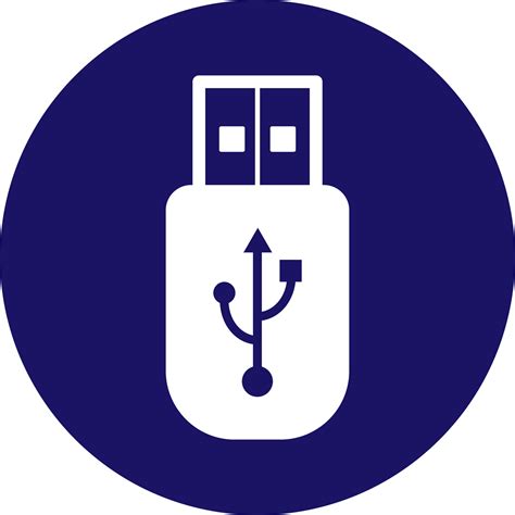 USB Flash Glyph Icon Vector Art At Vecteezy