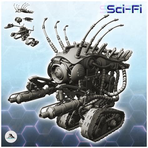 3d Printable Combat Robots Pack No 2 Future Sci Fi Sf Post