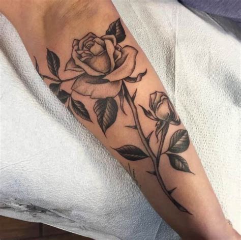 Rose Thorn Tattoos For Men Bold Symbolism And Stylish Designs