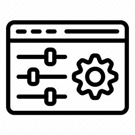 Configuration Web Management Adjustment Seo And Web Gear Icon Download On Iconfinder