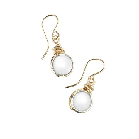 Pearl Wrapped Gemstone Earrings Trump Store