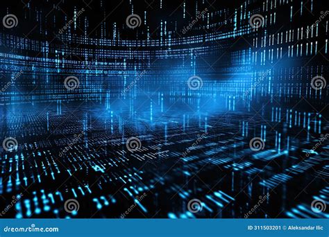 Binary Code Background Programming And Coding Concept Stock Image