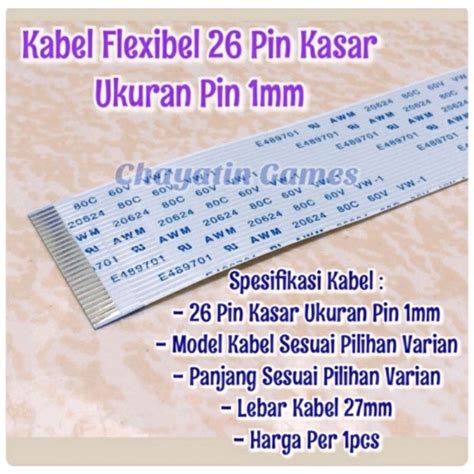 Jual Kabel Flexibel Pin Kasar Panjang Dan Model Sesuai Pilihan Varian Ukuran Pin Mm