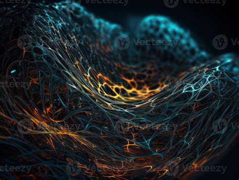 Fractal Art Background Abstract Dynamic Mesh Structure Futurictic Background Created With